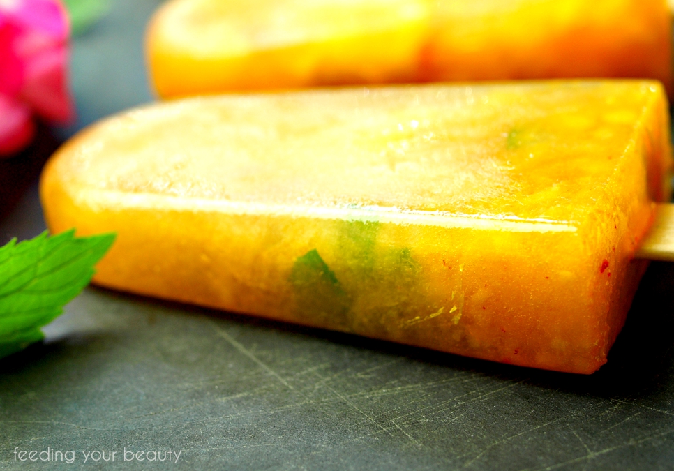 Green Tea and Peach Ice Pops (Sugar-free, Naturally-flavored) – Feed ...