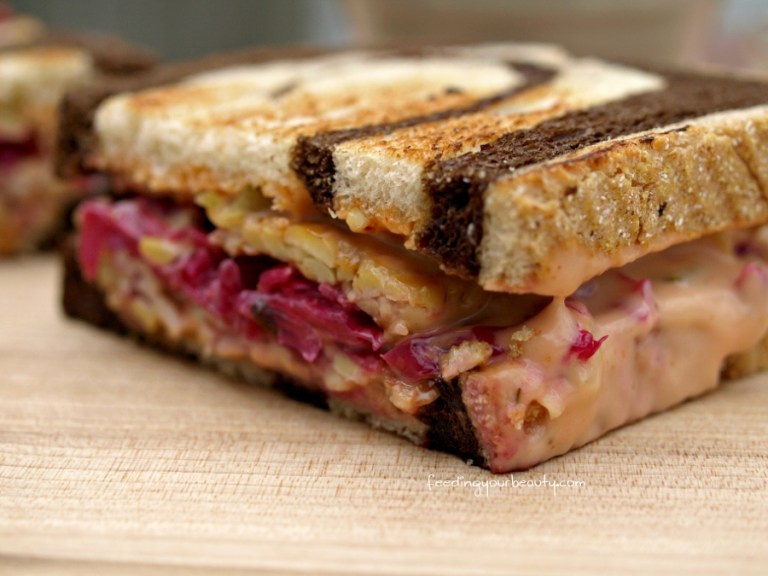 The “Ruby” – Vegan Tempeh Reuben Sandwich – Feed Your Beauty